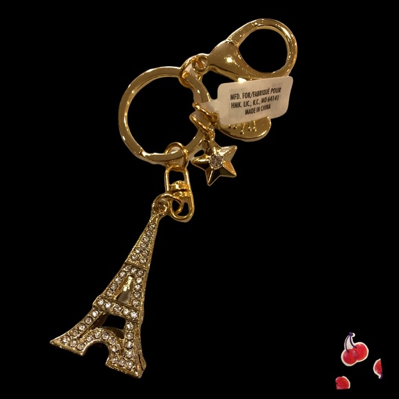 Hallmark | Accessories | New Hallmark Gold Eiffel Tower Cz Star Key ...